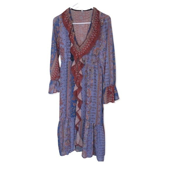 Dresses | Bohemian Ruffle Maxi Dress | Poshmark
